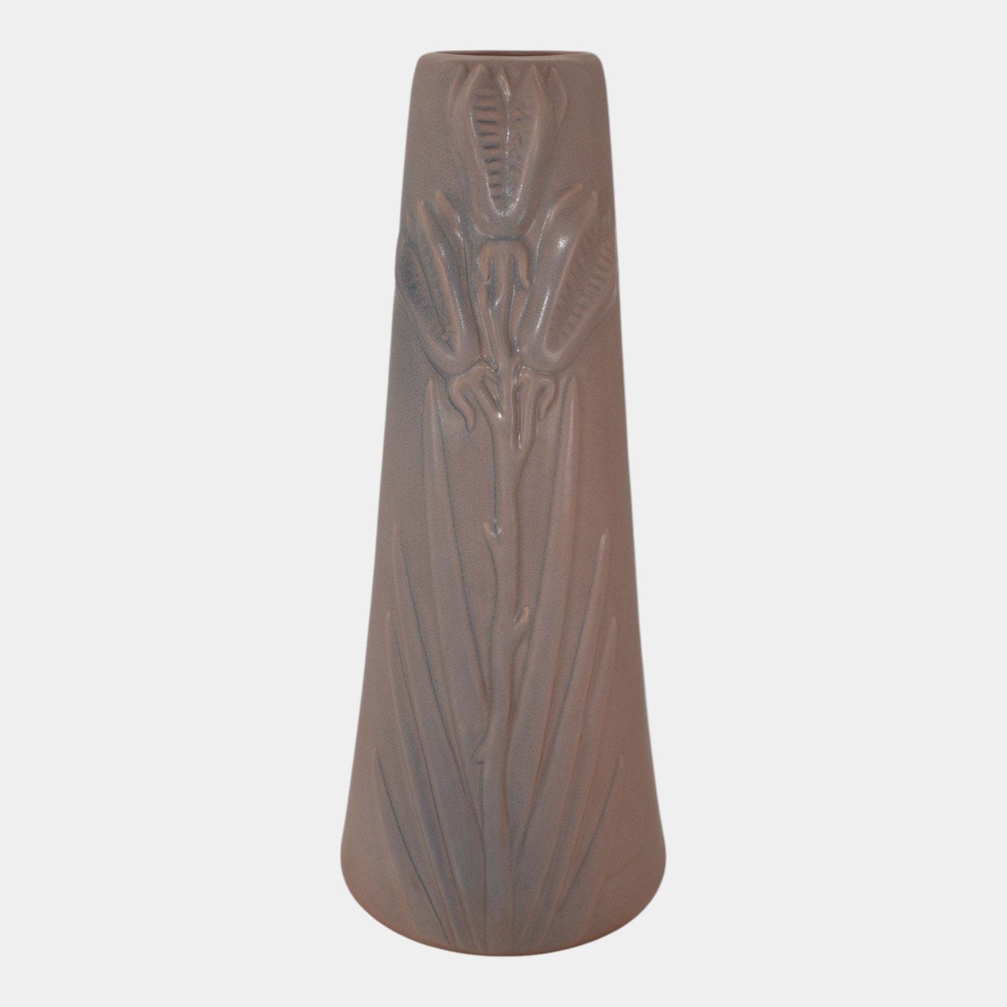 Van Briggle 1980s Art Pottery Pink Yucca Seed Pods and Leaves Vase 157 ...