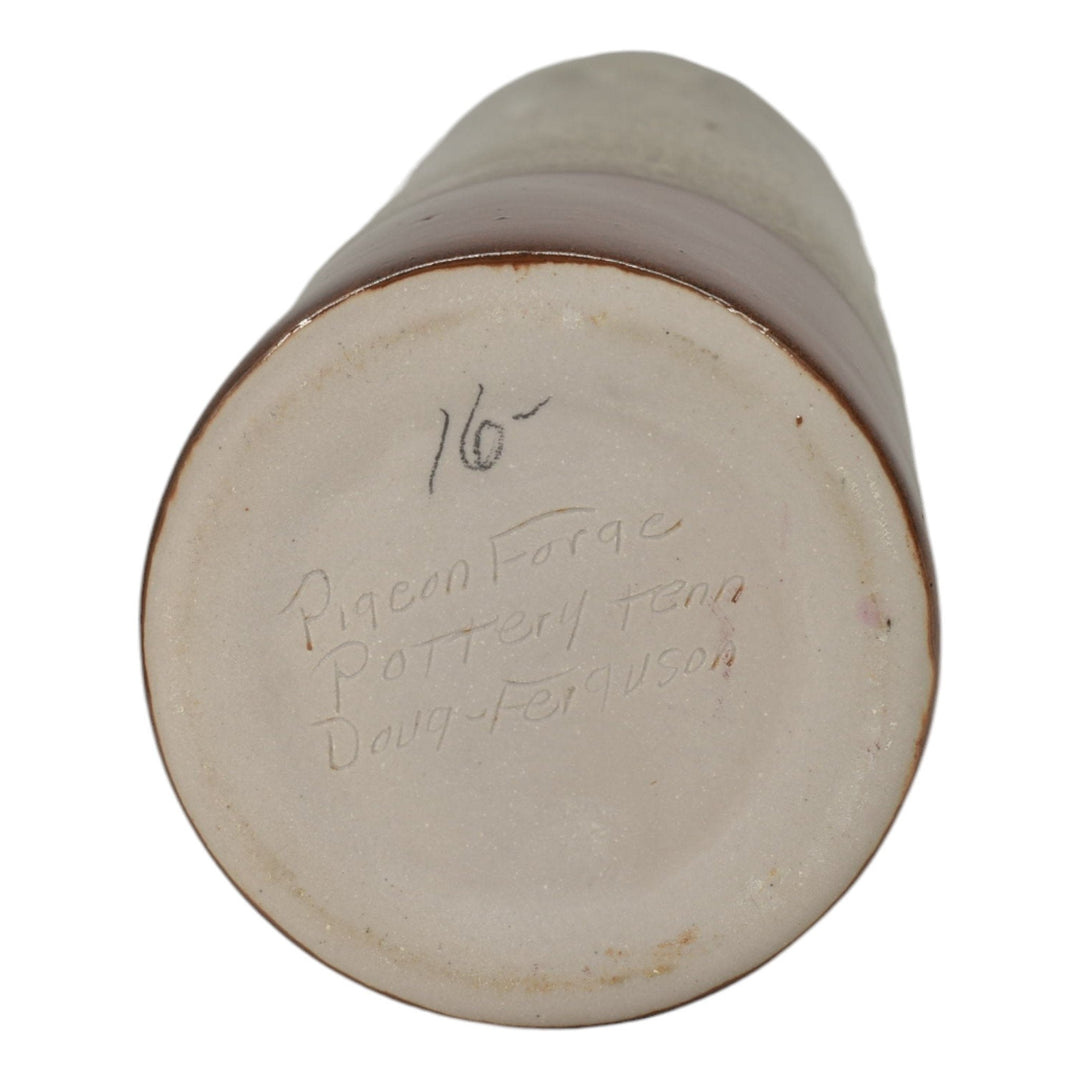 Pigeon Forge Tennessee Mid Century Modern Pottery Brown Ceramic Vase F ...