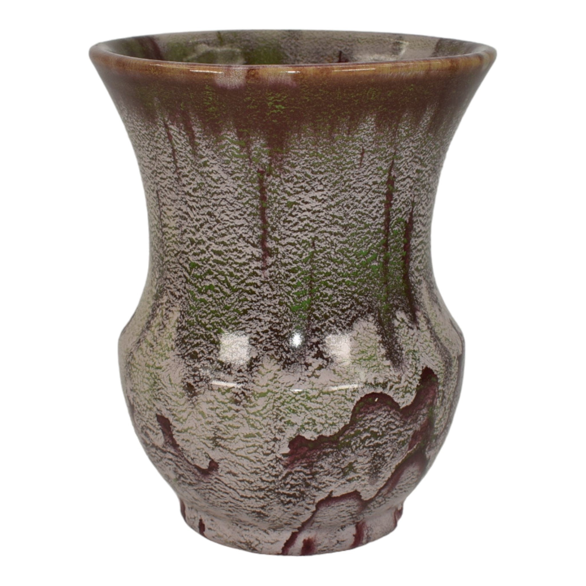 Weller Greenbriar Early 1930s Art Deco Pottery Green Purple Flowing Gl ...