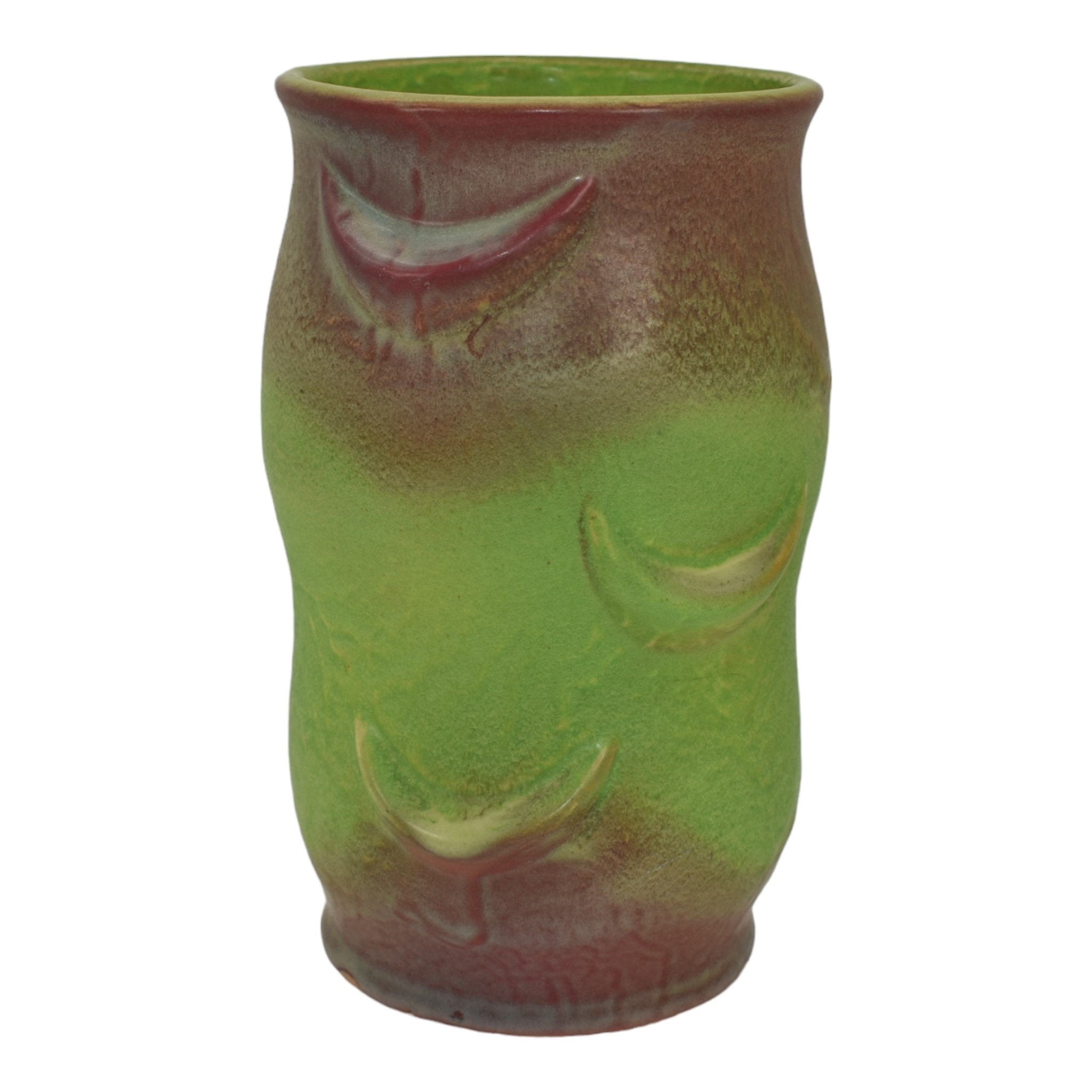 Weller Elberta 1930s Vintage Art Deco Pottery Green and Pink Ceramic V ...